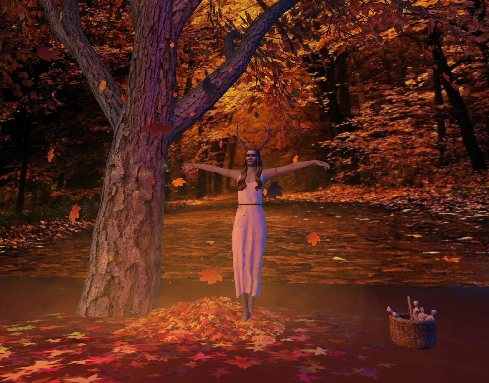 VIRTUAL VIGNETTE AUTUMN WITCH DANCER | Kitely