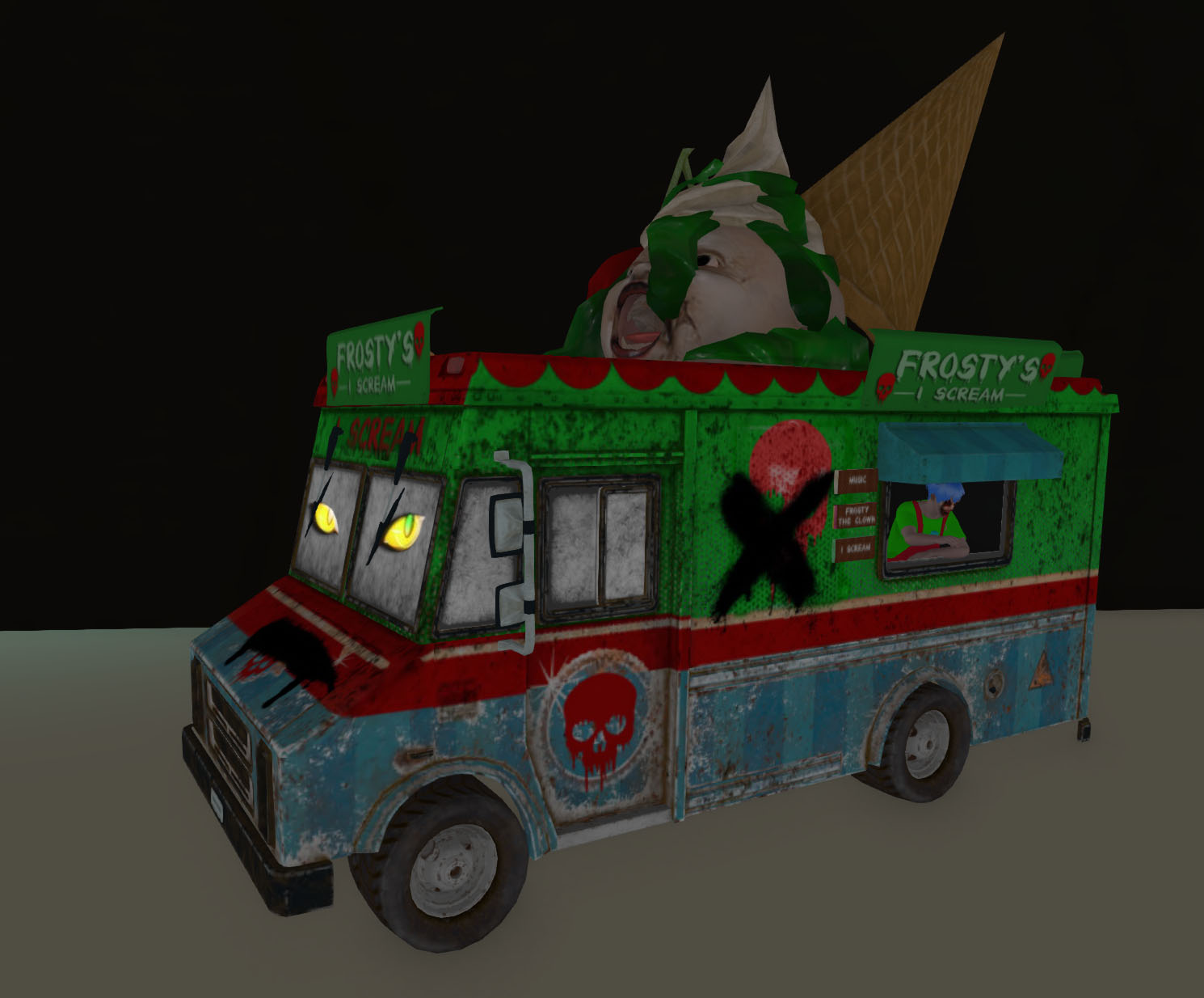 SPOOKY TOWN - FROSTY'S I SCREAM TRUCK | Kitely