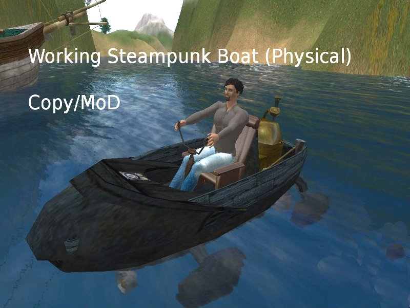 Steampunk Physics Boat V1.1 | Kitely