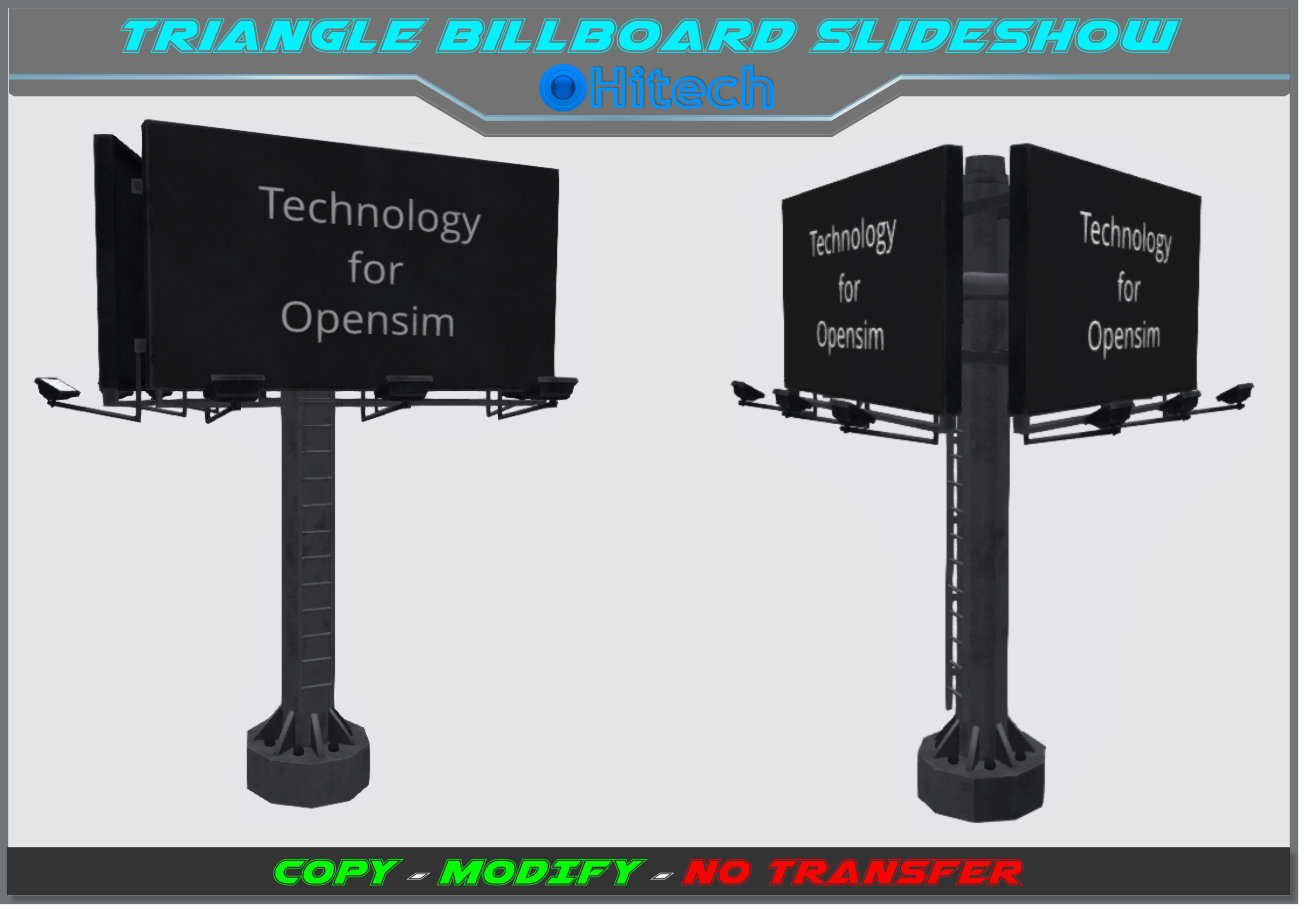 HITECH ::-- Triangle Billboard Slideshow [MESH] | Kitely