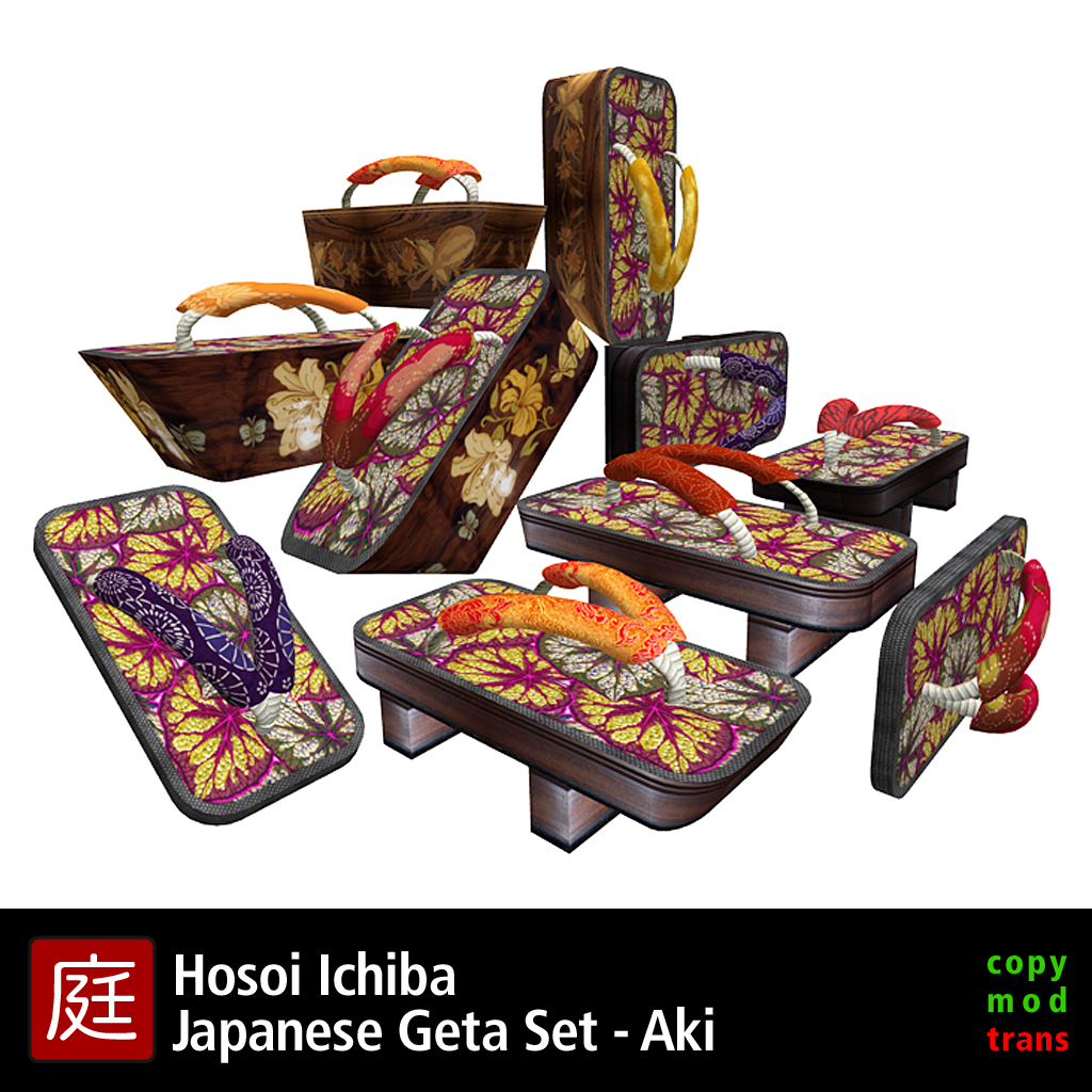 10 Piece Japanese Geta Set | Kitely