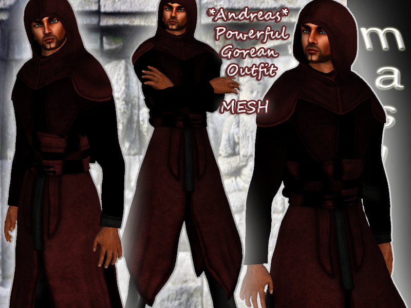 *Andreas* Powerful Gorean Outfit Mesh | Kitely