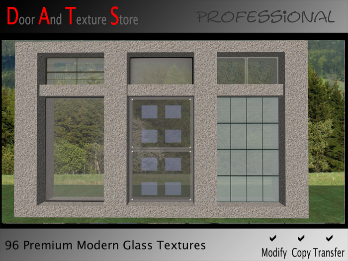 DATS ARCHITECTURAL WINDOW GLASS TEXTURES PACK 3 | Kitely