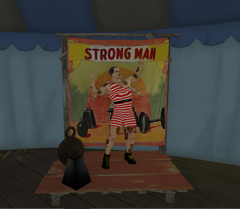 Virtual Vignette Sideshow Strong Man & Lizard Man | Kitely