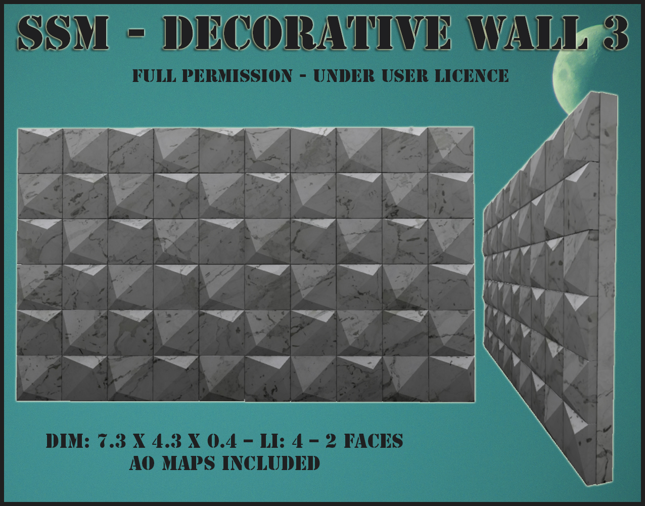 SSM - Decorative Wall 3 | Kitely
