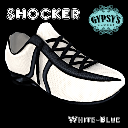Shocker Mesh Sneakers White-Blue Resize | Kitely