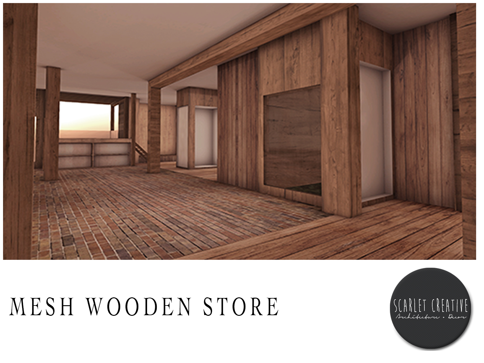 Scarlet Creative Wooden Mesh Store | Kitely